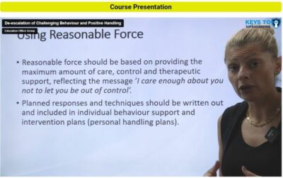Positive Handling and Challenging Behaviour - Keys To Safeguarding